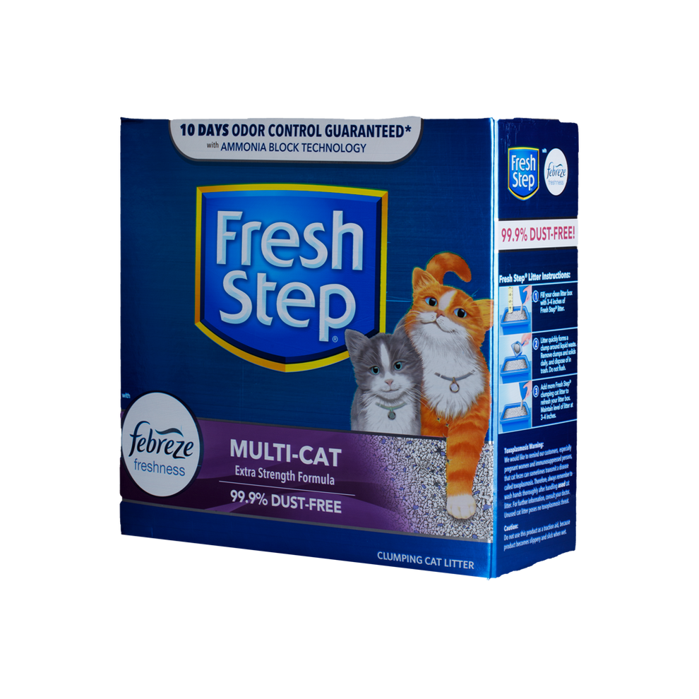 Arena Para Gato Fresh Step Multi Cat Aglomerante Con Febreze ...