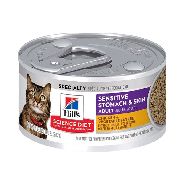 Comida Humeda Para Gato Hills Science Diet Sensitive Stomach & Skin ...